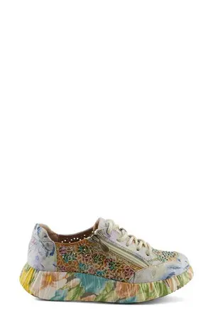 SPRING STEP SHOES Bloomington Platform Sneakers - Beige Multi