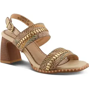 SPRING STEP SHOES Starstud Slingback Sandal - Beige Multi