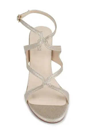 TOUCH UPS Shiloh Ankle Strap Sandal - Champagne