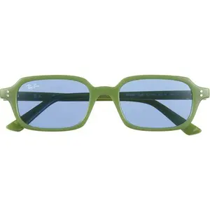 Ray-ban Zuri Rectangle Sunglasses - Cloudy Jungle Green Blue