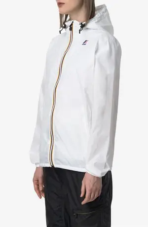 K-WAY Le Vrai 4.0 Claude Water Repellent Jacket - White