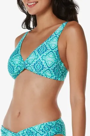 Helen Jon Twist Front Bralette - Marbella Tile