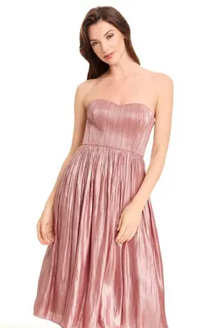 Dress The Population Tovah Strapless Fit & Flare Dress