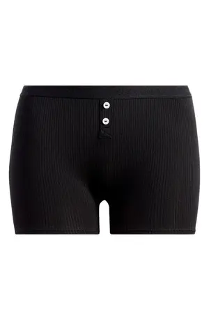 ON GOSSAMER Cabana Rib Boxers - Black