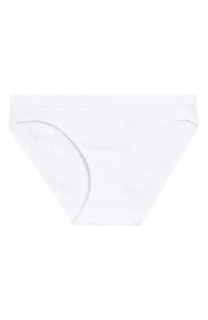ON GOSSAMER Cabana Rib Bikini - White