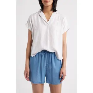 BEACHLUNCHLOUNGE Deni Stripe Shirt - Light Cocoa