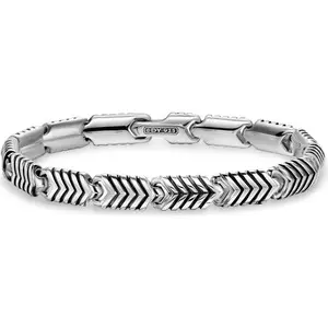 David Yurman Sterling Chevron Link Bracelet - Silver