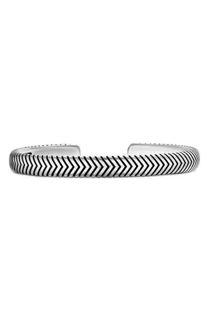 David Yurman Chevron Cuff Bracelet - Silver
