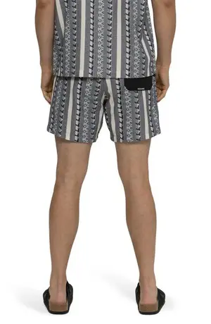 MAUI & SONS Dobby Fin Striped Shorts