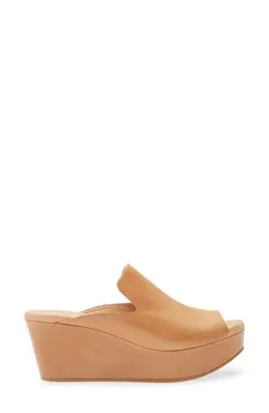 CHOCOLAT BLU Whisper Platform Wedge Sandal - Camel Leather