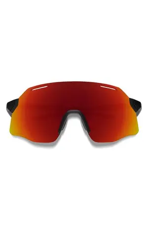 SMITH Vert 139mm Chromapop™ Polarized Shield Sunglasses - Black / Chromapop Red