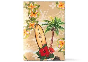LOUIS VUITTON Passport Cover Monogram Surfin - Sand