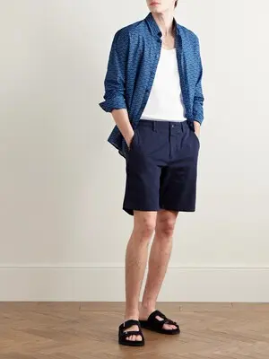 Vilebrequin Caracal Printed Organic Cotton-voile Shirt