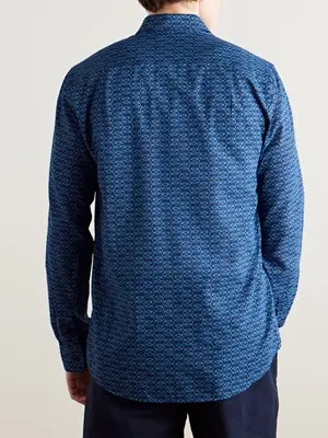 Vilebrequin Caracal Printed Organic Cotton-voile Shirt