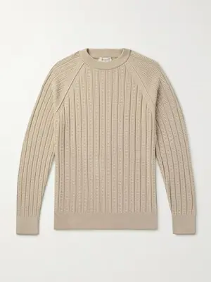 PIACENZA CASHMERE 1733 Ribbed Cotton Sweater
