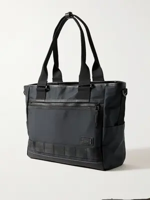 MASTER-PIECE CO Rise Ver.2 Leather-trimmed Mastertex-09 Tote Bag