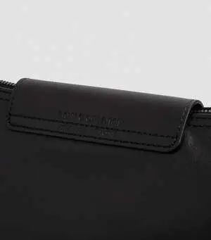 Longchamp Le Pliage Xtra Medium Leather Shoulder Bag - Black