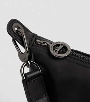 Longchamp Le Pliage Xtra Medium Leather Shoulder Bag - Black