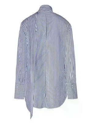 Adam Lippes Lee Striped Poplin Blouse