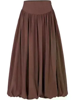 NICHOLAS Zaira Midi Skirt - Brown
