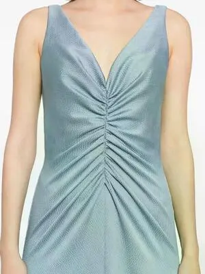 Amsale Hammered Gathered Dress
