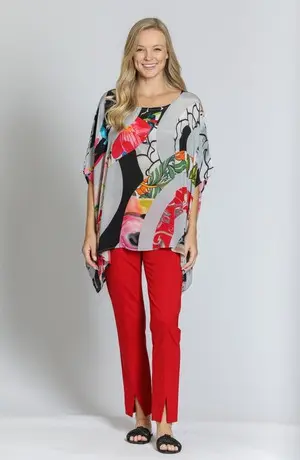 APNY Print Cupro Blend Caftan Top