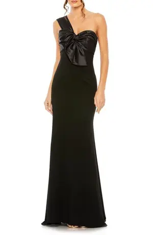 Women's Solid Black Gowns
