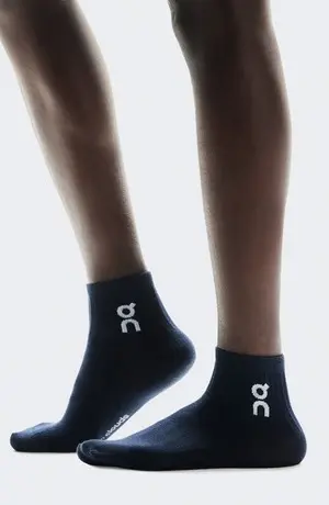 On Assorted Logo Quarter Socks 3-pack - Navy