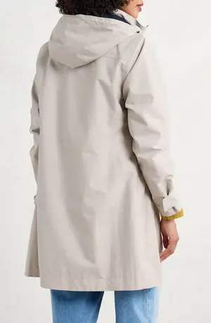 SEASALT CORNWALL Coverack Waterproof Organic Cotton Blend Coat - Driftwood