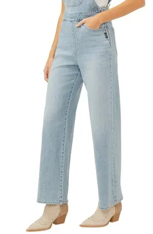 SILVER JEANS CO. Wide Leg Denim Overalls