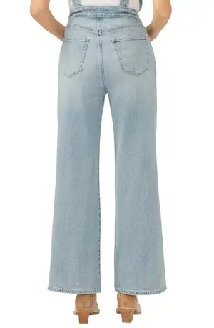 SILVER JEANS CO. Wide Leg Denim Overalls