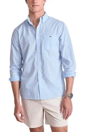 Vineyard Vines Anegada Gingham Button-down Shirt - Jake Blue