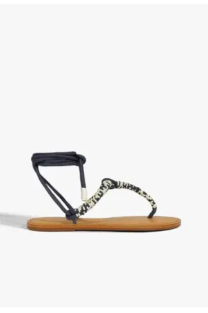 Schutz Schutz Claire Flat Sandal - Blue