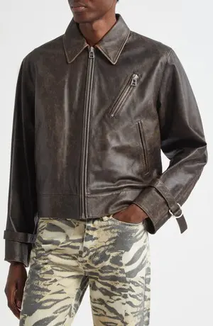 STOCKHOLM SURFBOARD CLUB Leather Work Jacket