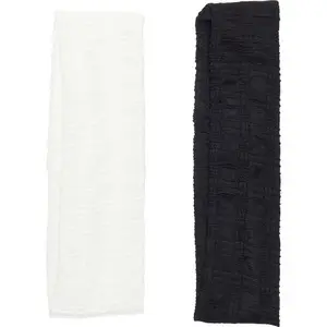 Bp. Set Of 2 Textured Headbands - Ivory- Black