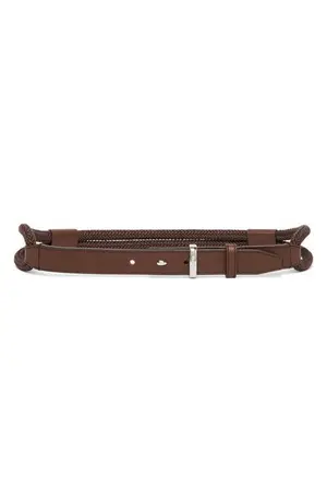 Max Mara Rope Loop Leather Belt