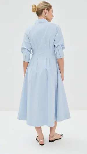 Simkhai Jazz Pintuck Midi Dress - Periwinkle Sky