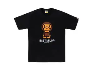 A BATHING APE Boa Baby Milo C Tee Shirt - Black