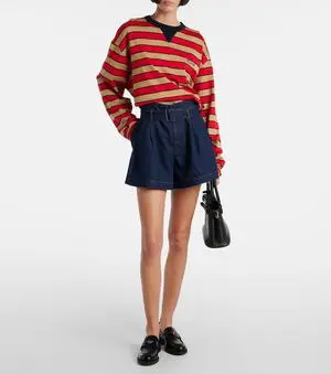 FRAME The Paper Bag Denim Shorts