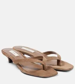 TOTEME Suede Thong Sandals