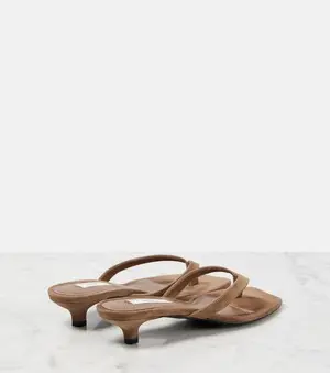 TOTEME Suede Thong Sandals