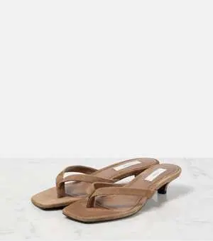 TOTEME Suede Thong Sandals
