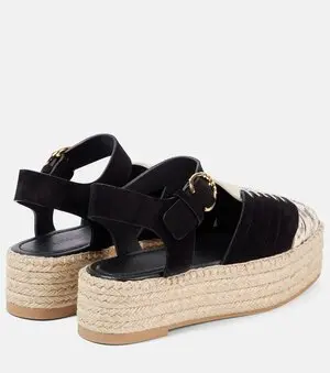 Ulla Johnson Elsa Leather Espadrilles - Black