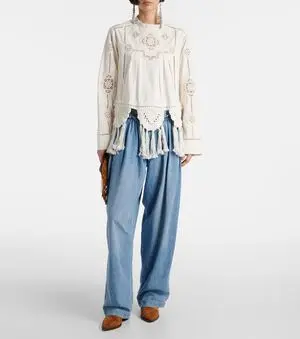 Isabel Marant Étoile Inaya High-rise Wide-leg Jeans - Blue