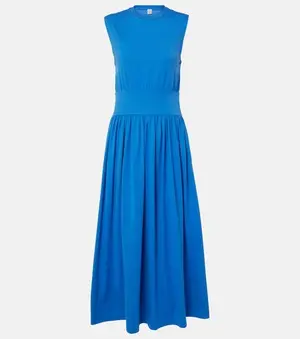 Cotton Jersey Midi Dresses