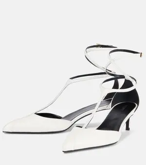 Khaite Mia 45 Leather Pumps - White