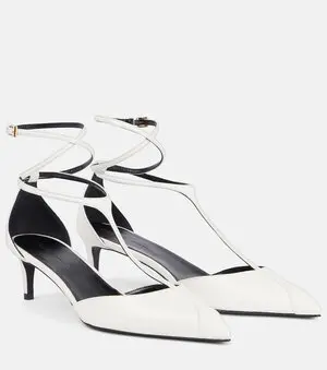 Khaite Mia 45 Leather Pumps - White