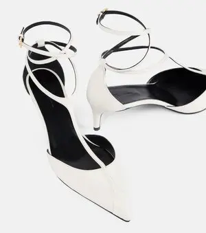 Khaite Mia 45 Leather Pumps - White