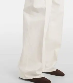 TOTEME High-rise Wide-leg Jeans - White