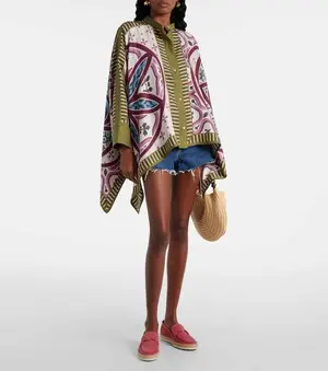 La DoubleJ Printed Silk Twill Shirt